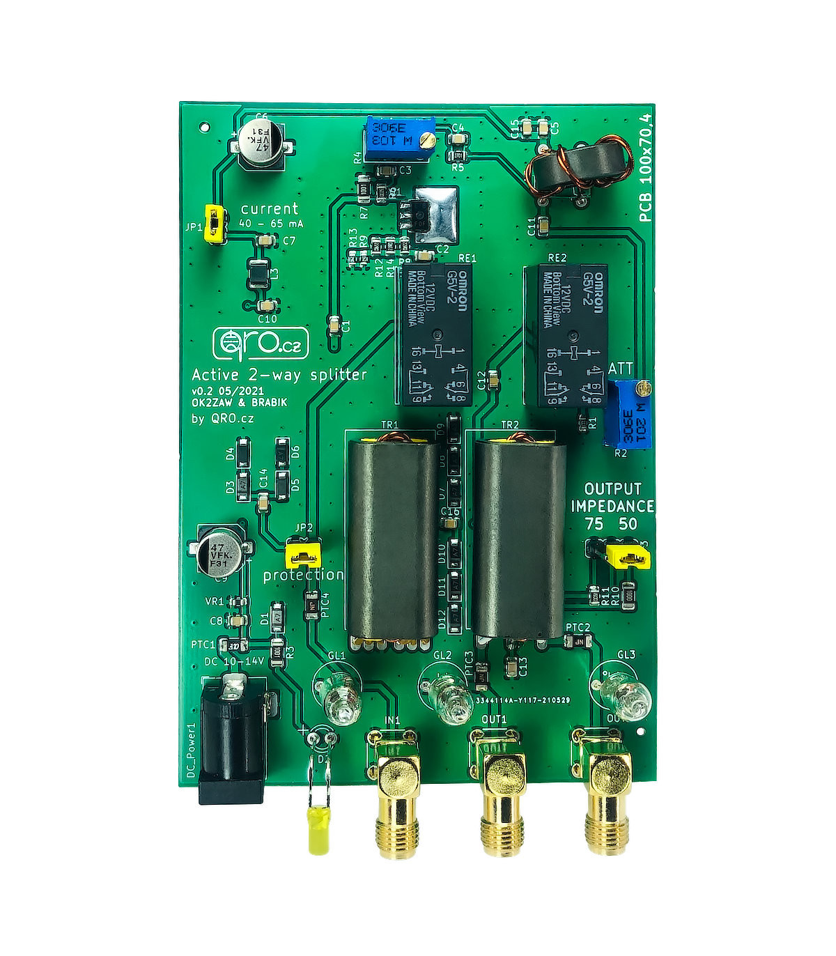 2-way active splitter RX antenna ASSEMBLED VERSION | hamparts.shop