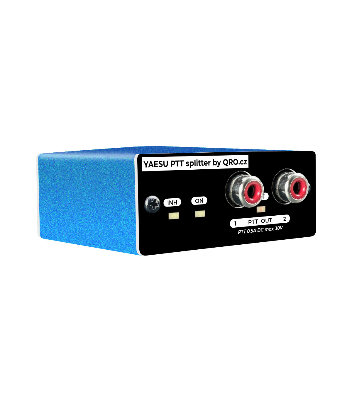 YAESU PTT splitter in enclosure ASSEMBLED VERSION | hamparts.shop