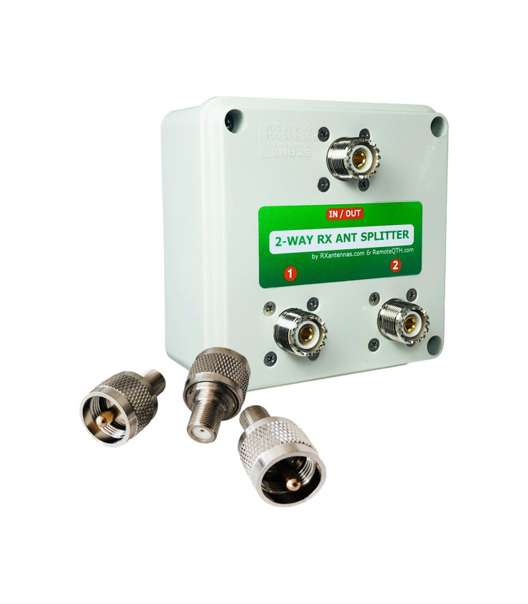 manual 2-way RX small splitter by qro.cz | hamparts.shop